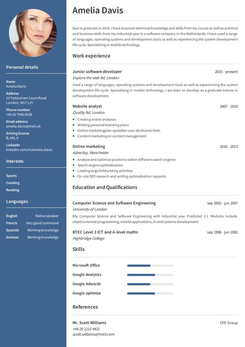 Exemple de CV și Modele de CV-uri profesionale de la CVMaker