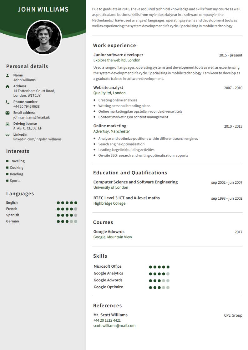 Exemple de CV și Modele de CV-uri profesionale de la CVMaker